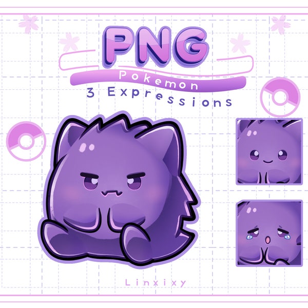 ANIMATED Pngtuber Dragonite Pokemon 3 Expression Stream File OBS Voice ...