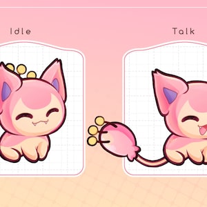 ANIMATED Pngtuber | Skitty Pokemon Stream File OBS | Voice Reactive ...