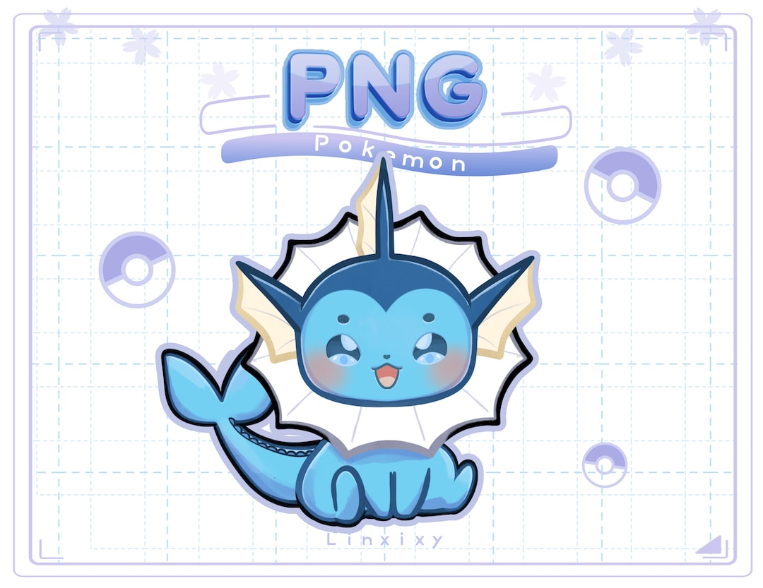 Pngtuber | Reactive Image | Vaporeon Pokemon Stream 4 Files for OBS ...