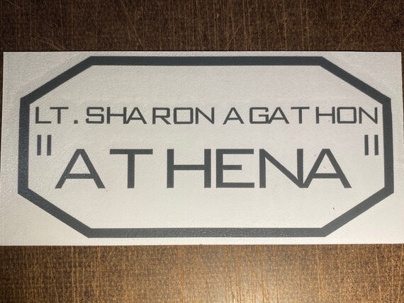Lt. Sharon athena Agathon Call Sign Decal - Etsy
