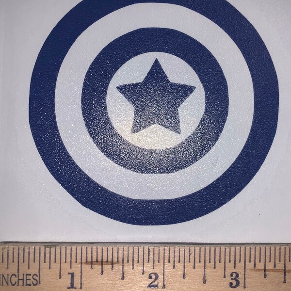 Captain America Shield Car Decal - Etsy