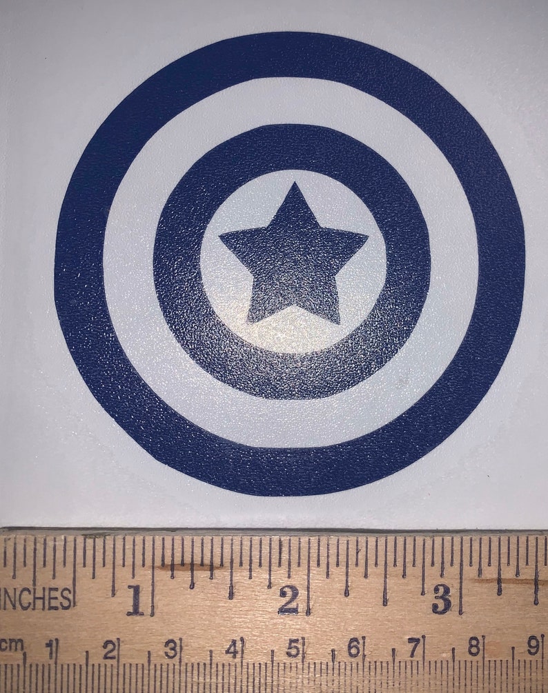Captain America Shield Decal | Etsy