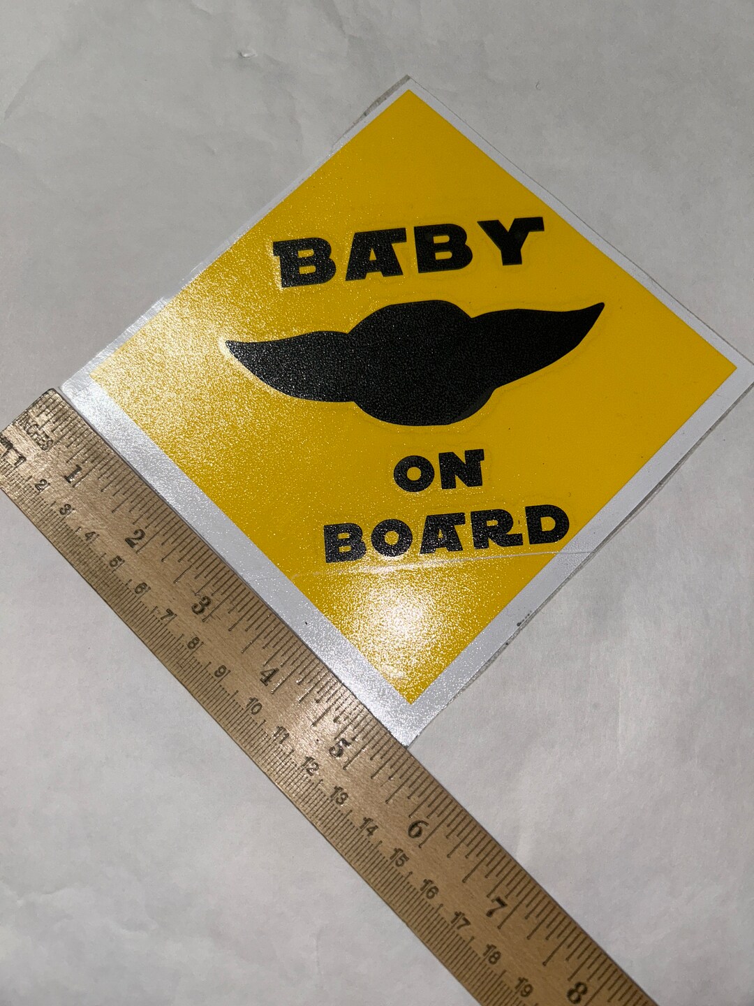 Baby Yoda on Board Decal - Etsy