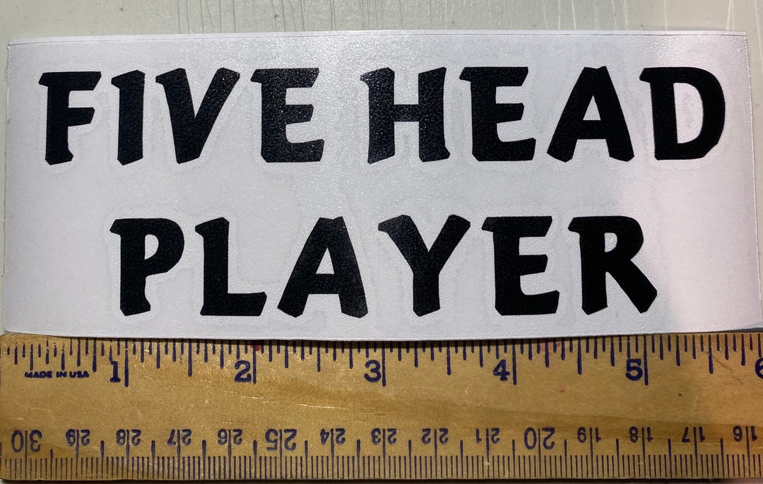 Five Head Player Decal - Etsy