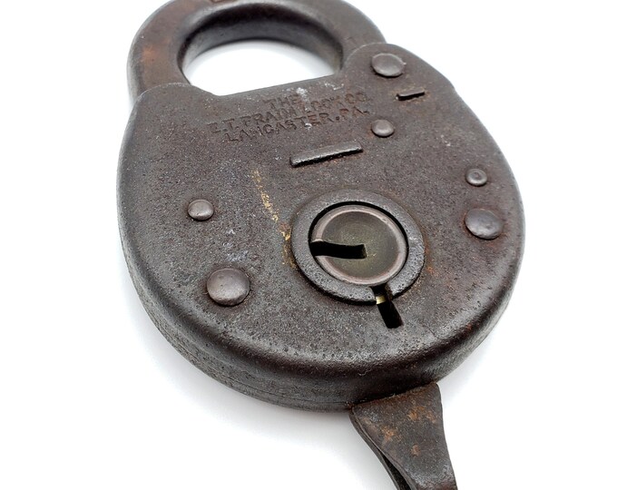 Vintage E. T. Fraim Lock Co Padlock NO KEY Lancaster PA Old Antique ... Vintage E. T. Fraim Lock Co Padlock NO KEY Lancaster PA Old Antique ...