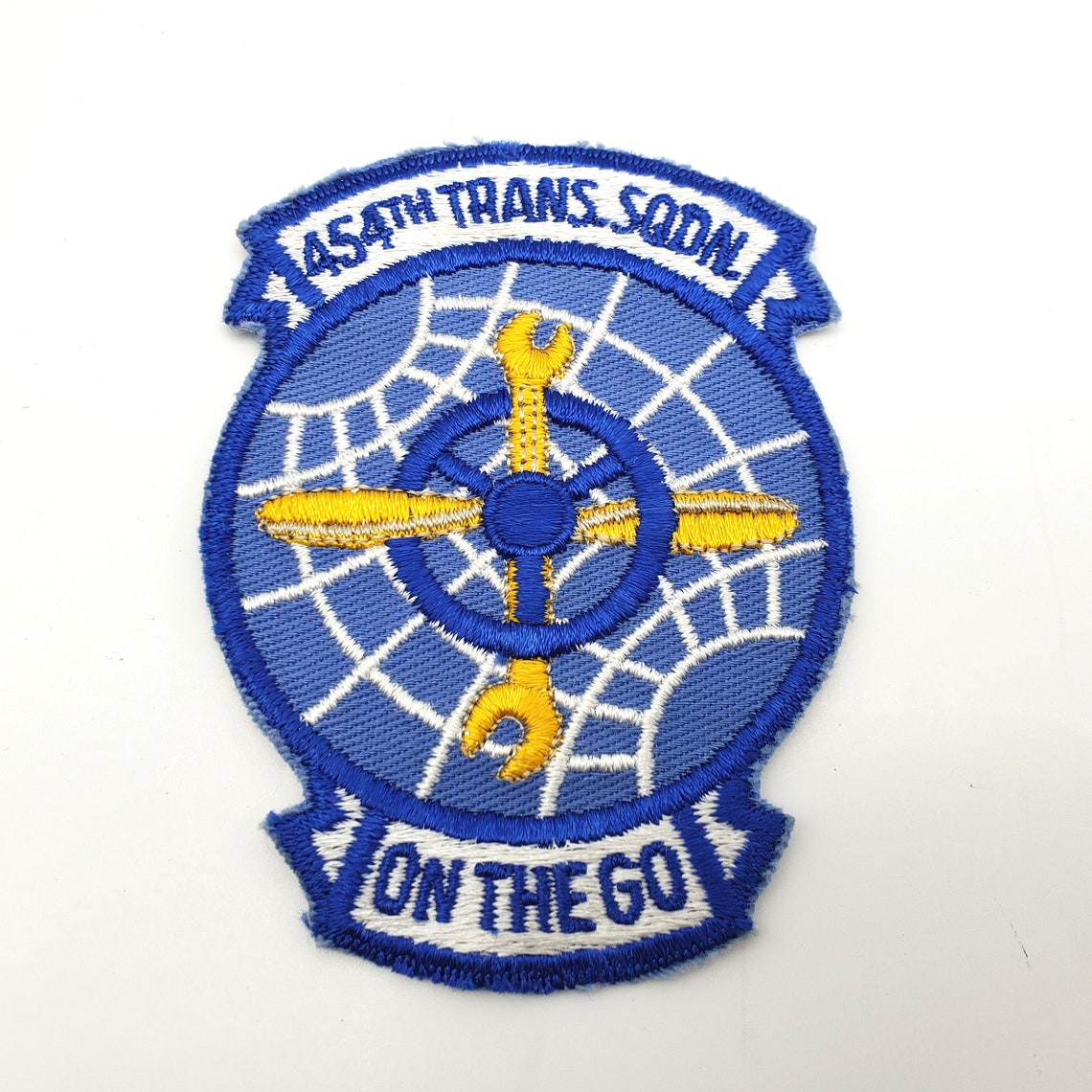 Vintage US Air Force Patch 454th Trans Squadron on the Go - Etsy