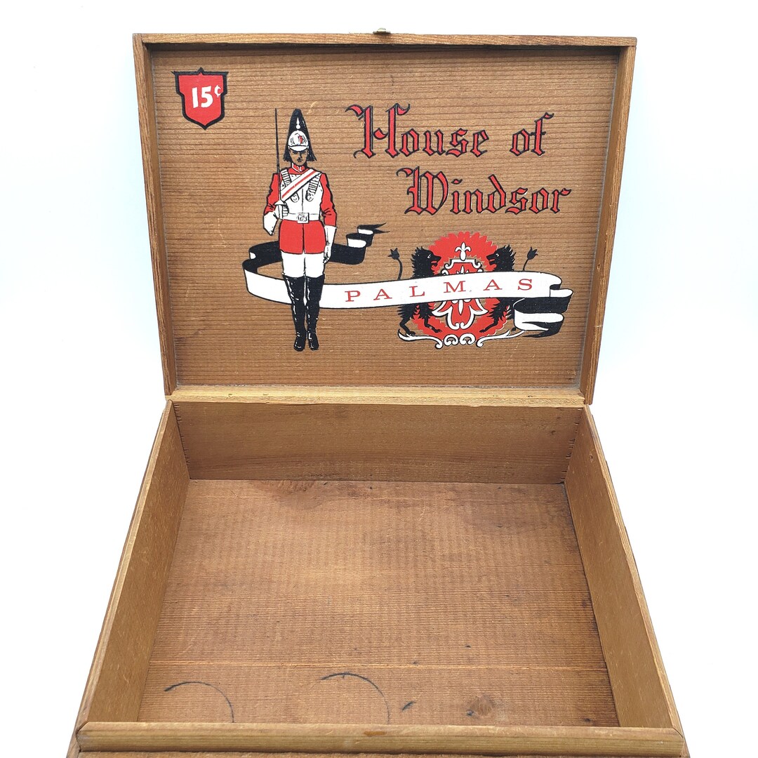 Vintage House of Windsor Cigar Box W H Snyder & Sons 15 Cent Palmas ...