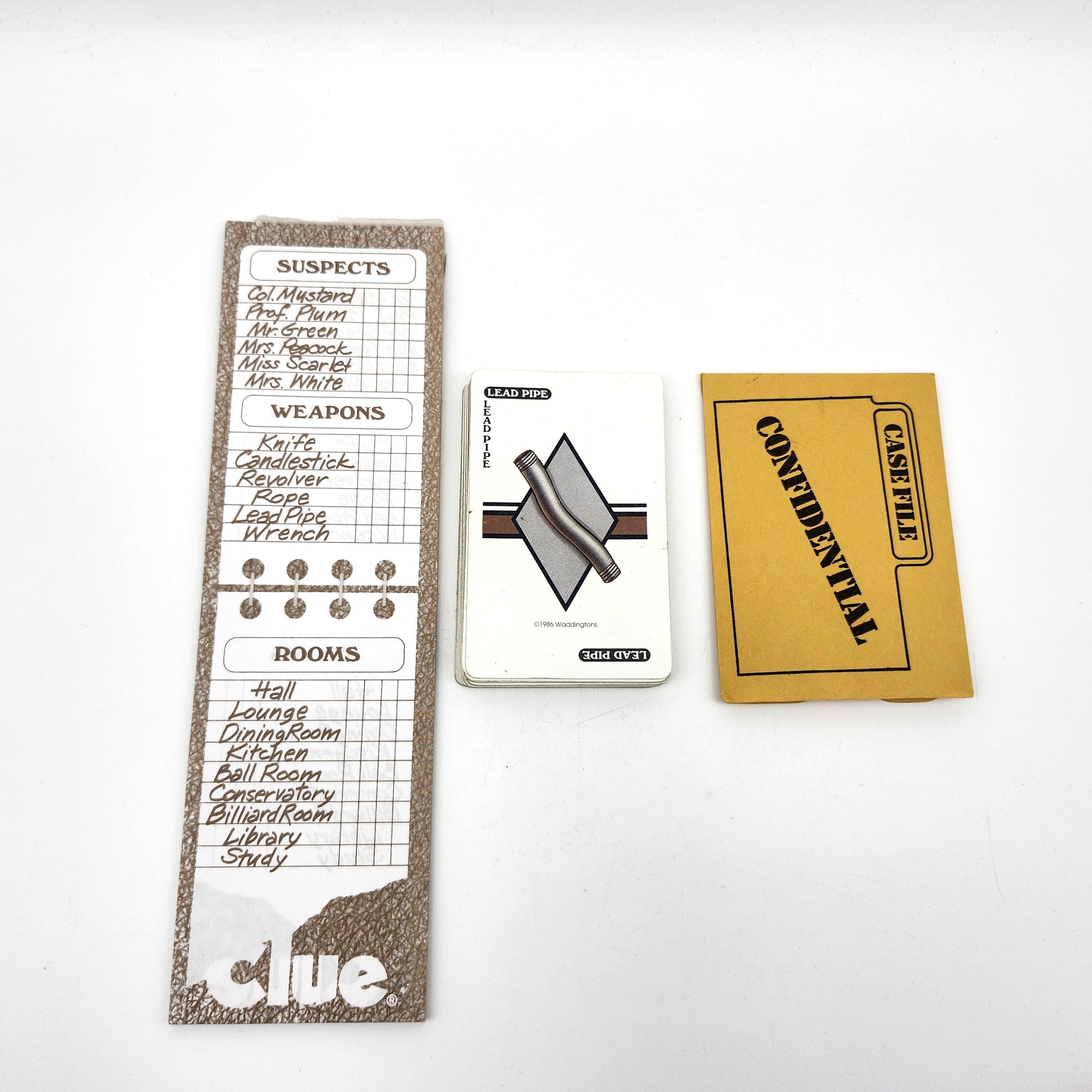 Clue Game Envelope Parker Brothers | Toys | Vintage Clue Board Game