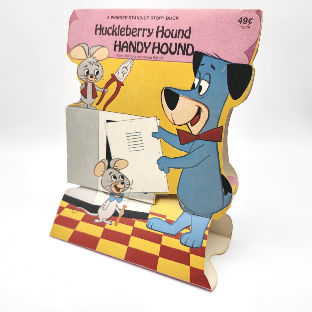 Vintage Huckleberry Hound Handy Hound 1975 Wonder Stand up Story Book ...