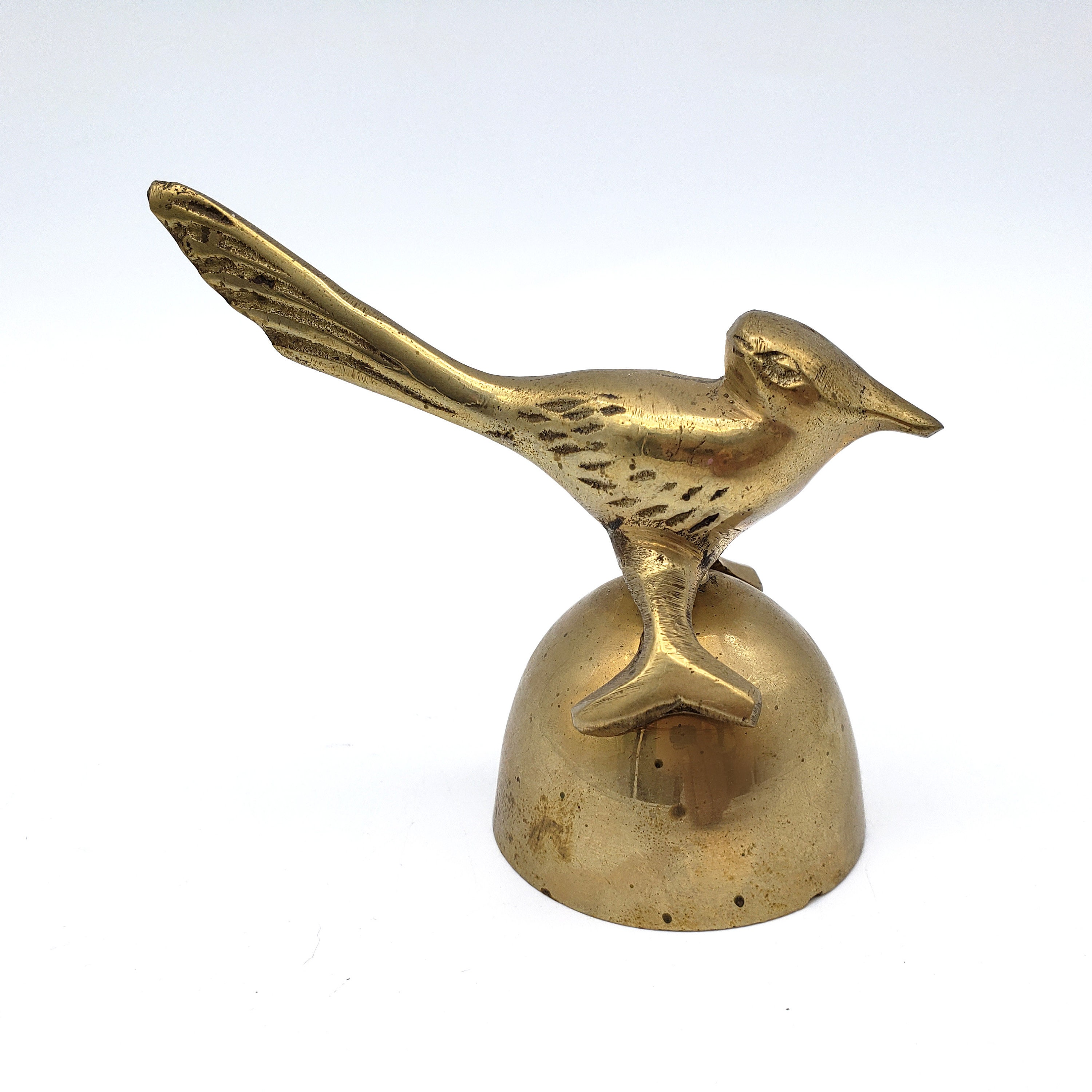Vintage Brass Roadrunner Bird Bell Small Hand Bell - Etsy