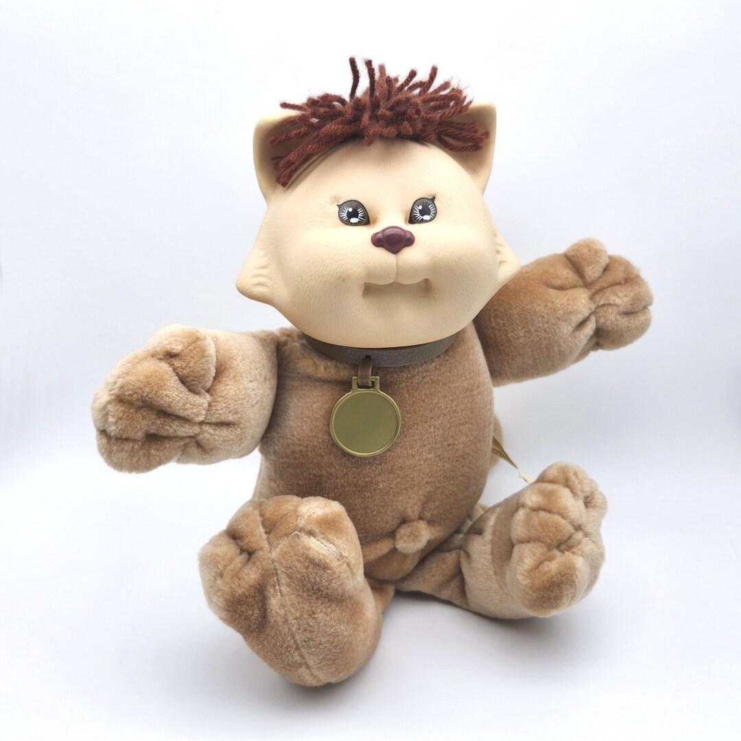 Vintage Koosa Cabbage Patch Doll Pet 1983 Plush Brown Body Yarn Hair - Etsy