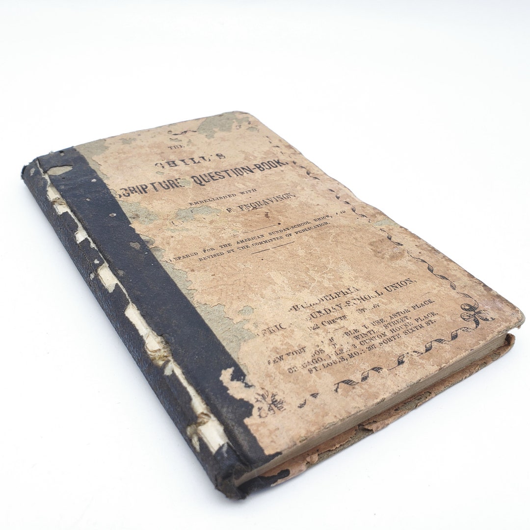 Vintage Child's Scripture Question Book 1853 American - Etsy