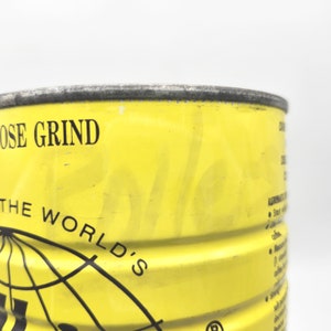 Vintage Wilkins Coffee Can No Lid 1 LB Size All Purpose Grind Yellow ...