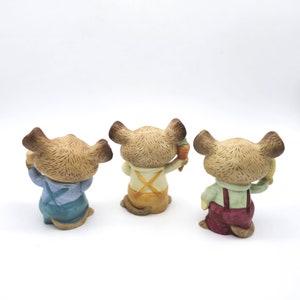 Vintage Mouse Trio Figurines Homco Mice Set of 3 Anthropomorphic ...