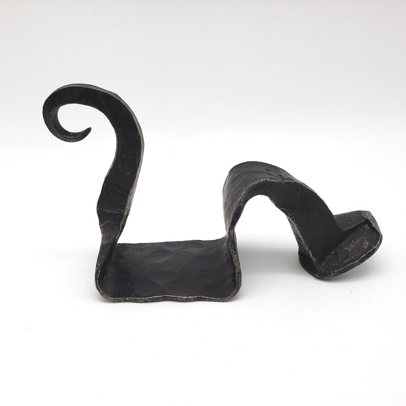 Vintage Railroad Spike Art Forged Abstract Sculpture Curled - Etsy