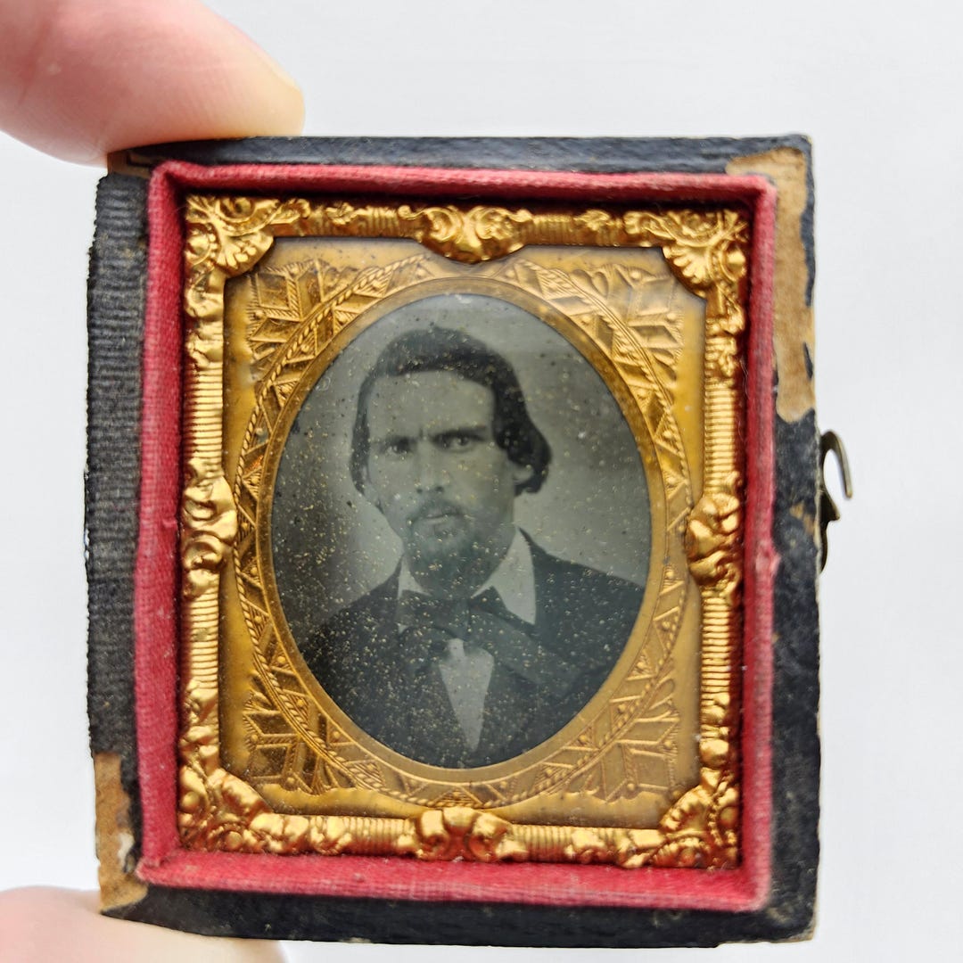 Vintage Photo Angry Man Tin Daguerreotype or Ambrotype 16th Plate ...