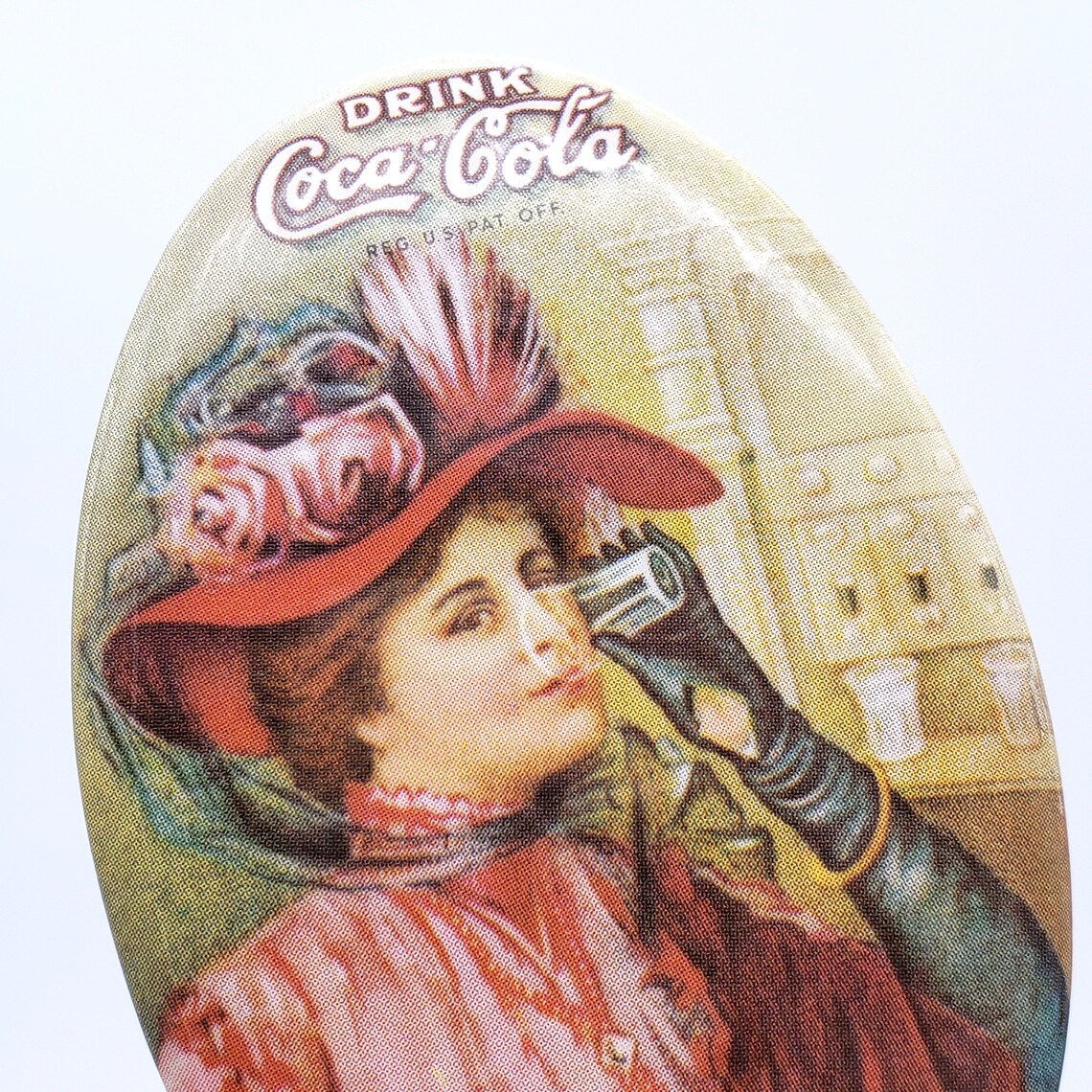 Vintage Coca Cola Mirror Pocket Purse Size Victorian Lady Coke - Etsy UK