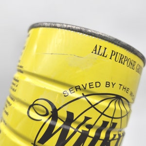 Vintage Wilkins Coffee Can No Lid 1 LB Size All Purpose Grind Yellow ...