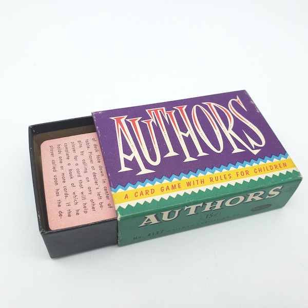 Authors Card Game - Etsy