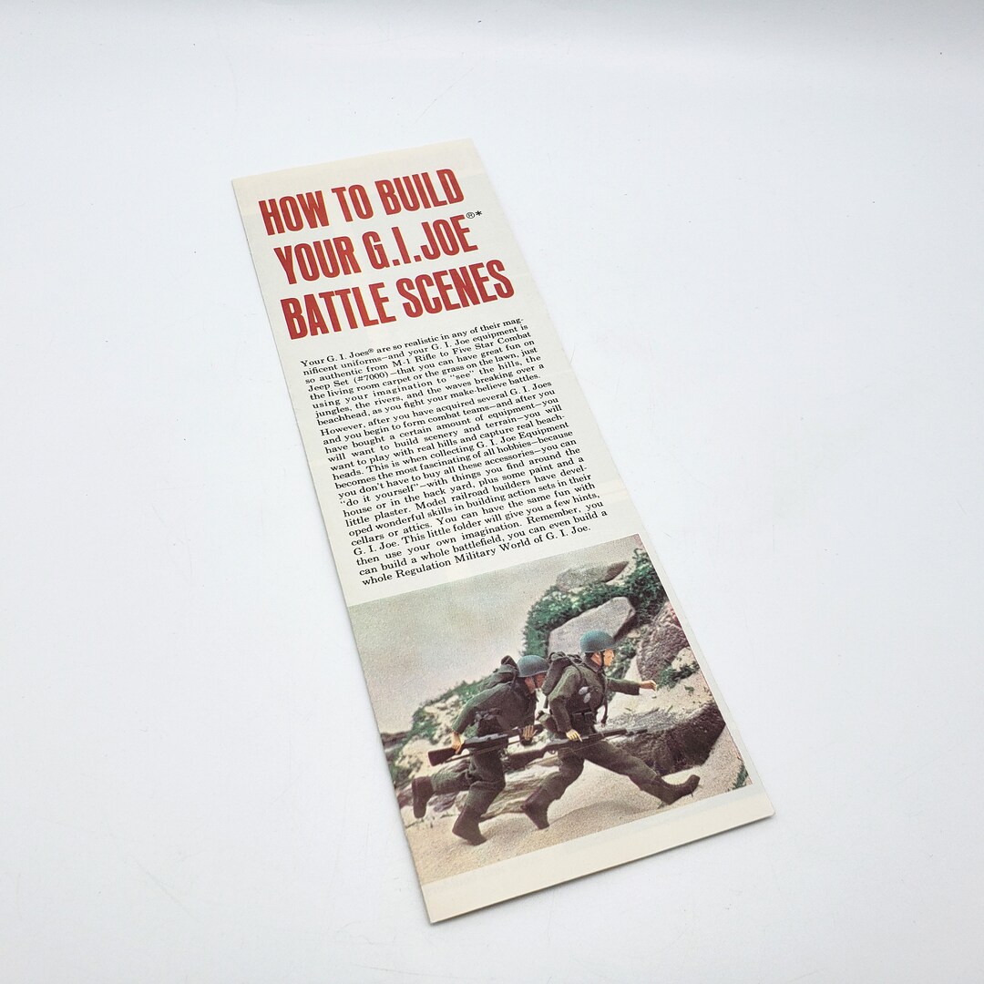 Vintage GI Joe How to Build Your G.I. Joe Battle Scenes Fold Out ...