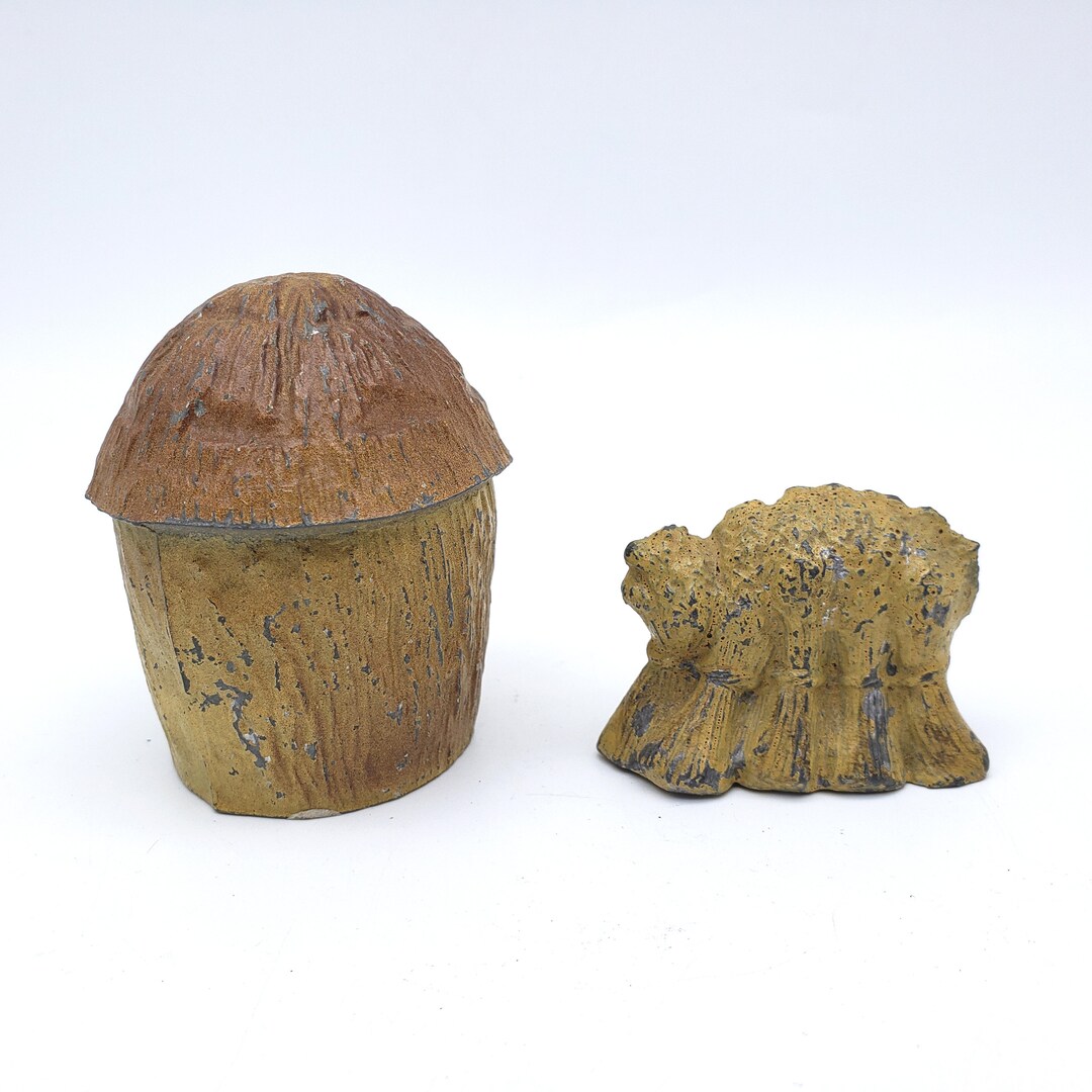 Vintage Farm Lead Metal Haystack Wheat Model Display Dollhouse Decor ...