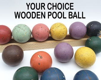 Wooden Pool Balls | Etsy