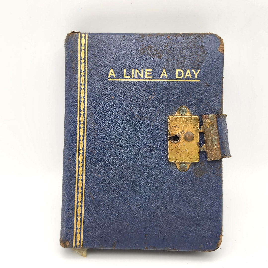 Vintage Diary 1940s Used Handwriting Young Man's Personal Journal Line ...