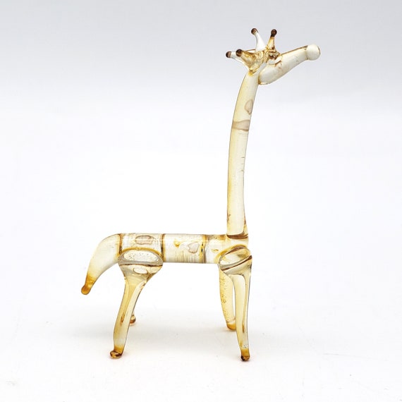 Art Glass Giraffe AquaBlue Glass Art Art & Collectibles etna.com.pe