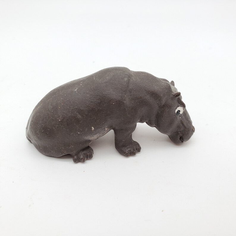 Vintage Britains Plastic Hippo Miniature Collectible Zoo - Etsy