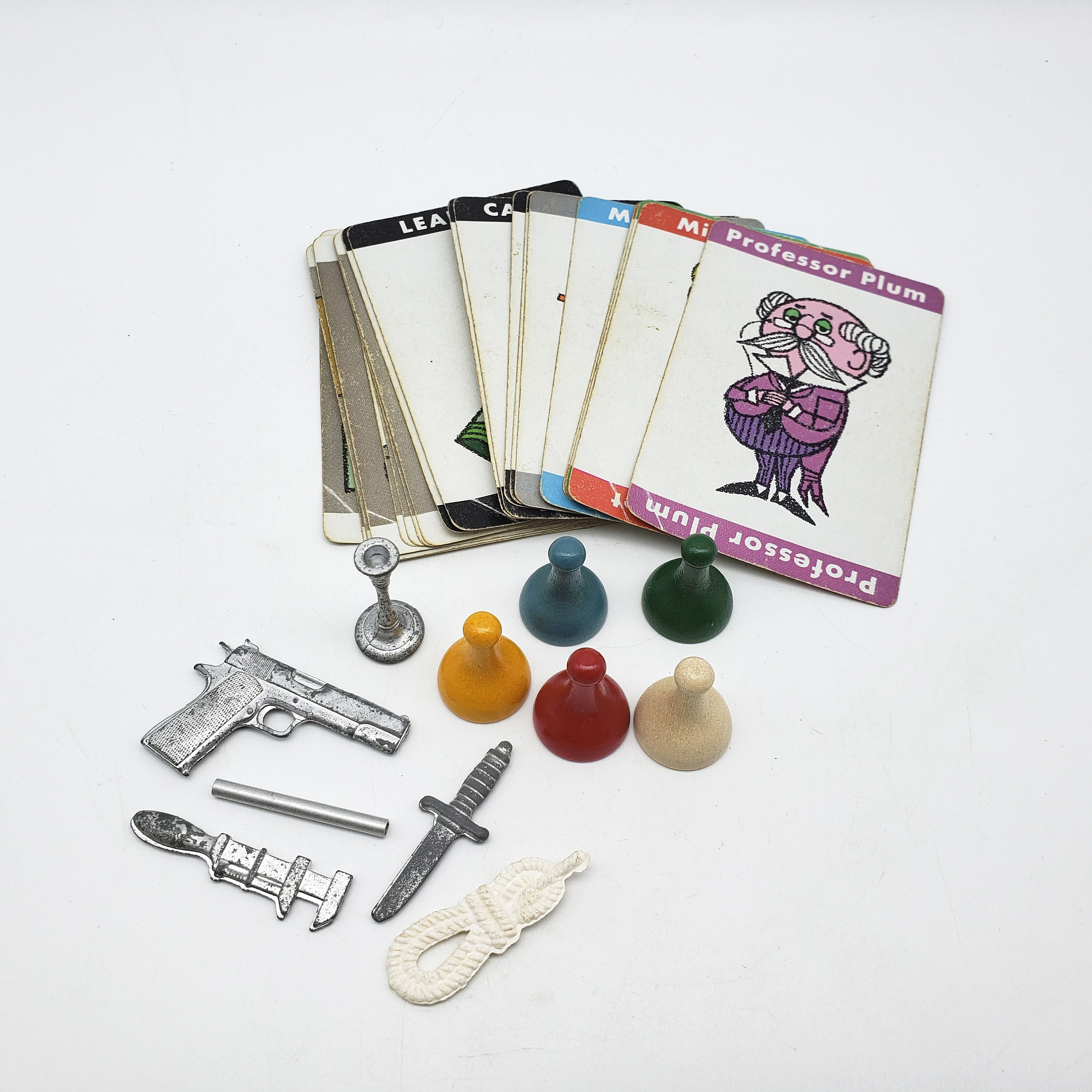 Clue Game Piece Cards