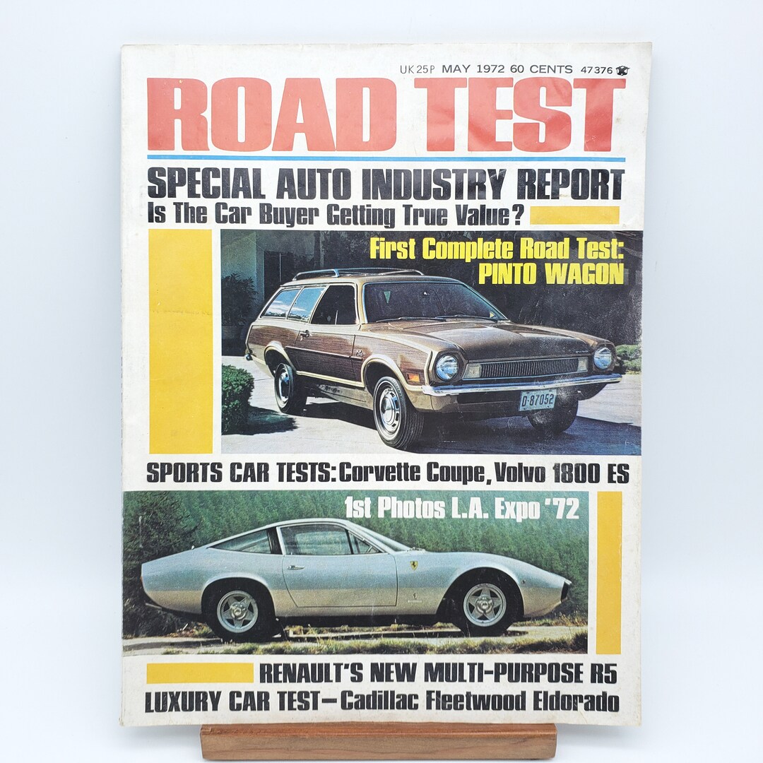 Vintage Road Test Car Magazine May 1972 Issue 70s Automobile ...