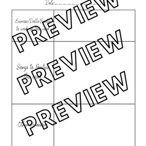 Template for Music Lessons, Music Lesson Notes Page, Template for Piano ...