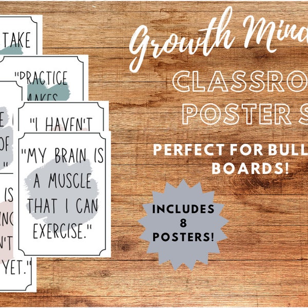 Growth Mindset Poster - Etsy