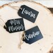 Set of 10 Chalkboard Magnetic Name Tags. Reusable Name Badges. - Etsy