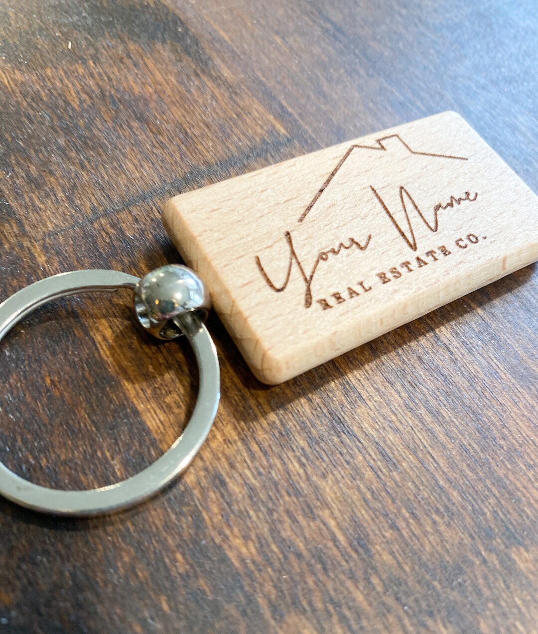 Real Estate Logo Keychain Business Logo Keychain Business - Etsy