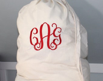 Monogrammed Laundry Bag With Letter and Name Laundry Bag With Monogram ...