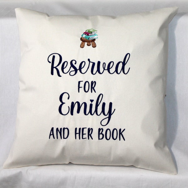 Reserved for and Her Book Pillow - Etsy