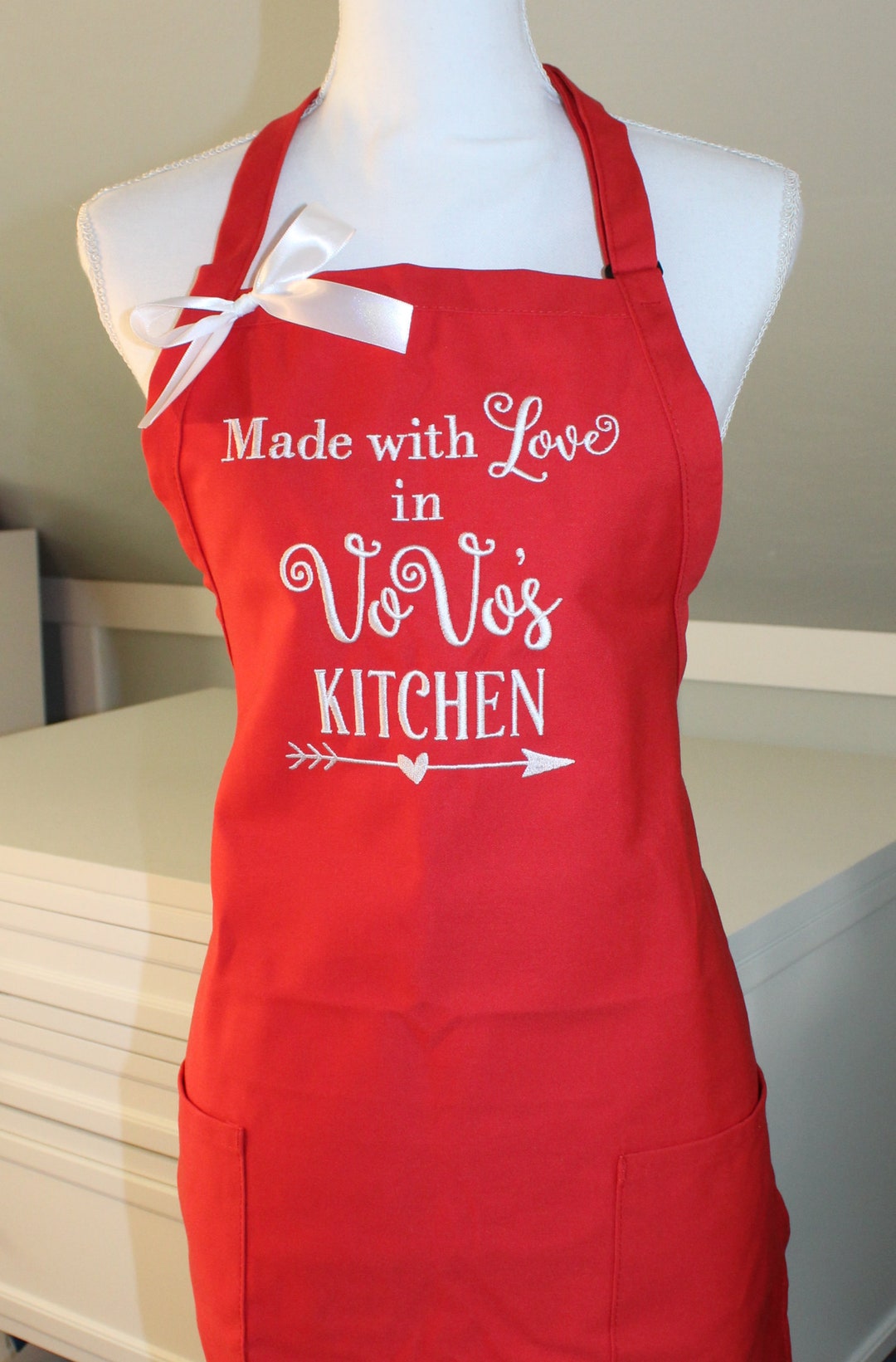 Made With Love in Grandma's Kitchen Grandma Apron Made With Love Apron ...