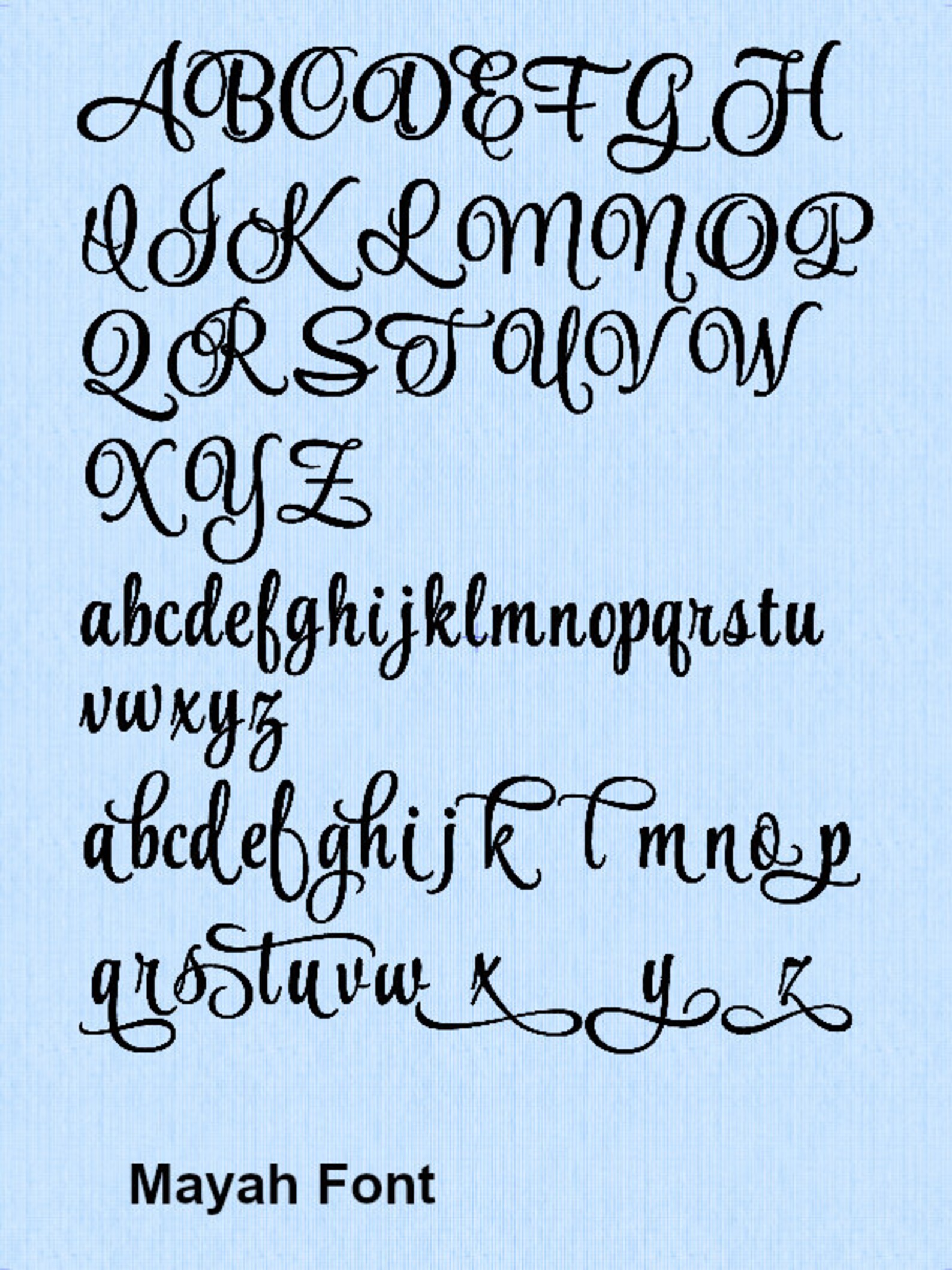 Monogrammed Laundry Bag With Letter and Name With Mayah Font | Etsy