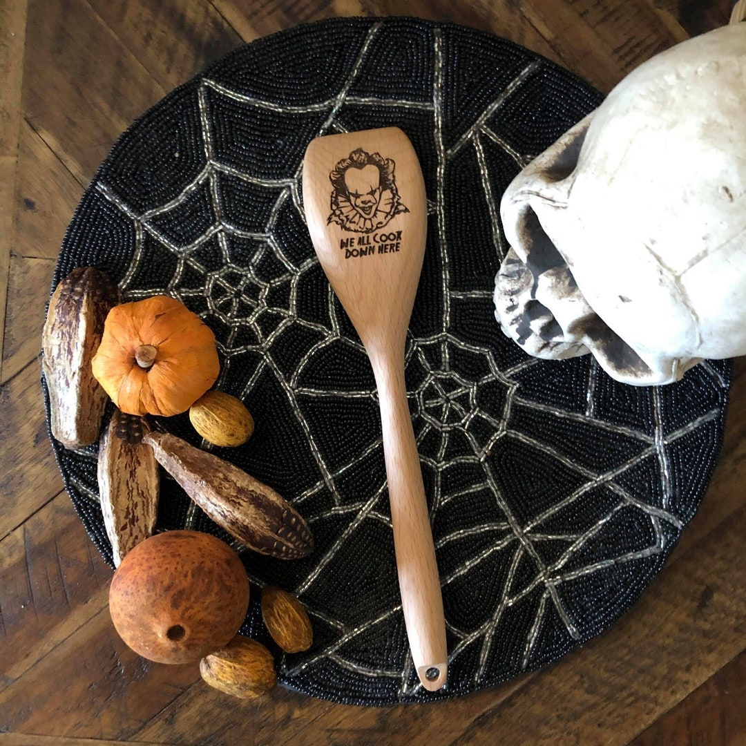 Engraved Halloween Spoons, Set of Halloween Spoons, Handmade Halloween ...