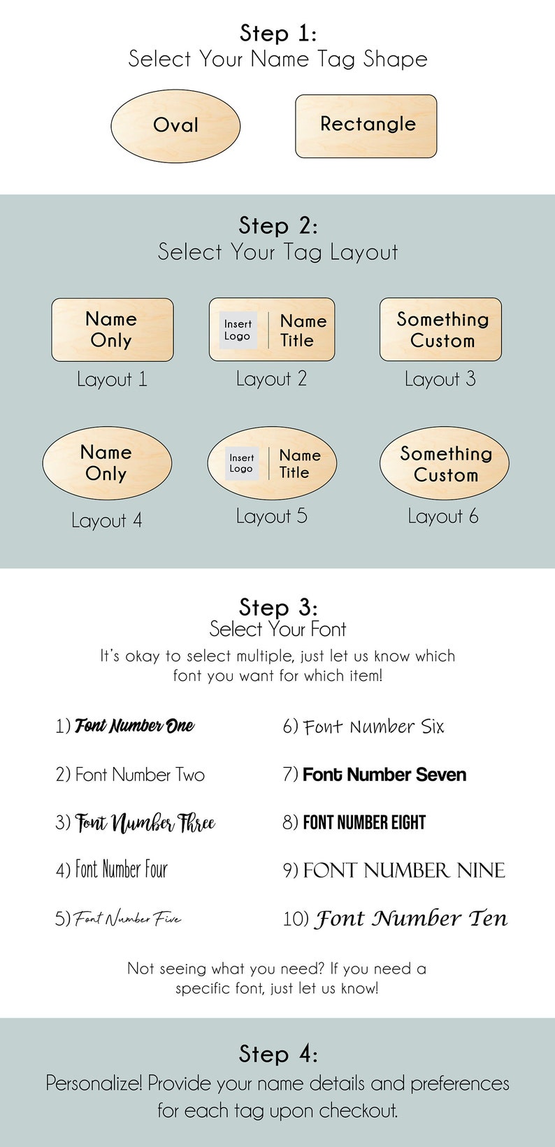 Pin-back Engraved Wooden Name Tags 100% Custom Pin-close | Etsy