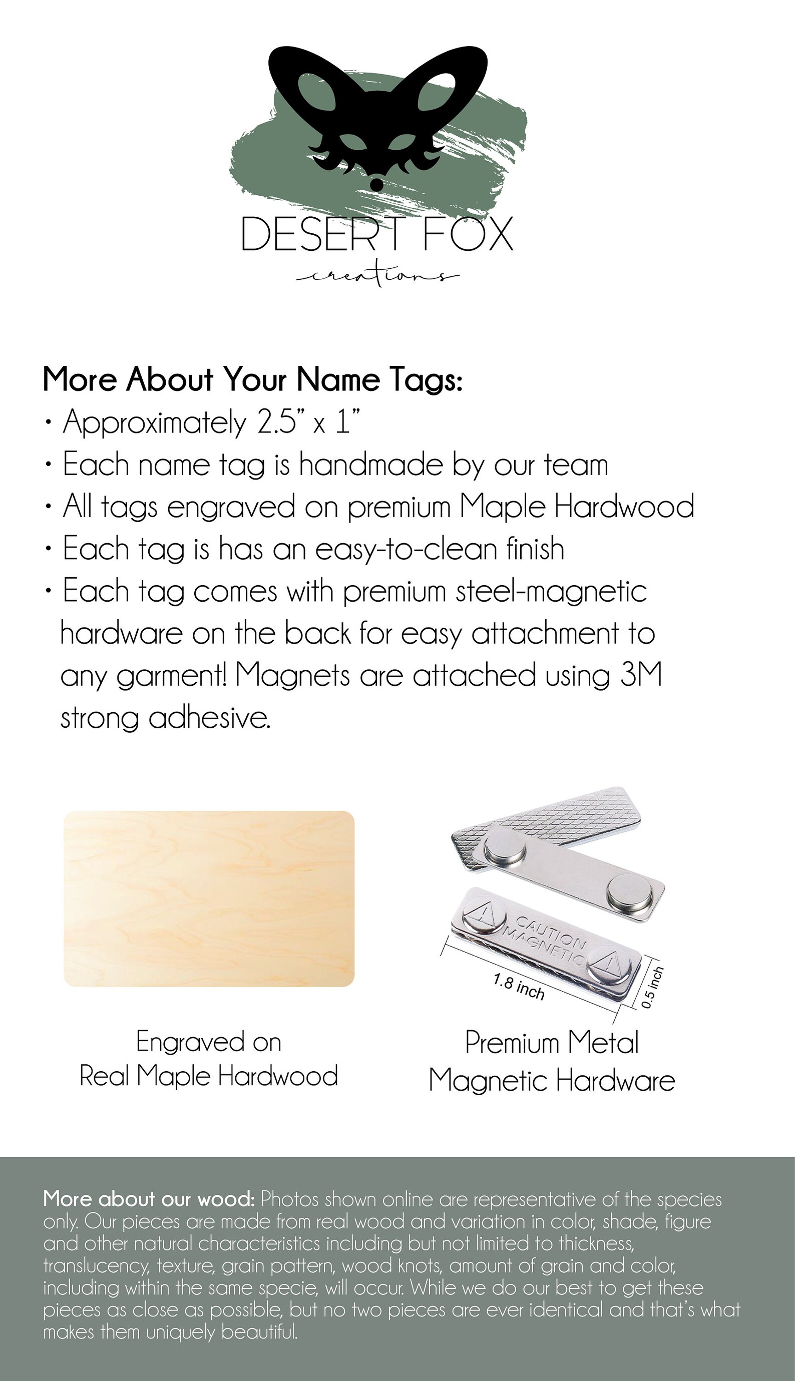 Custom Name Tags for Work Quality Custom Name Tags Engraved - Etsy