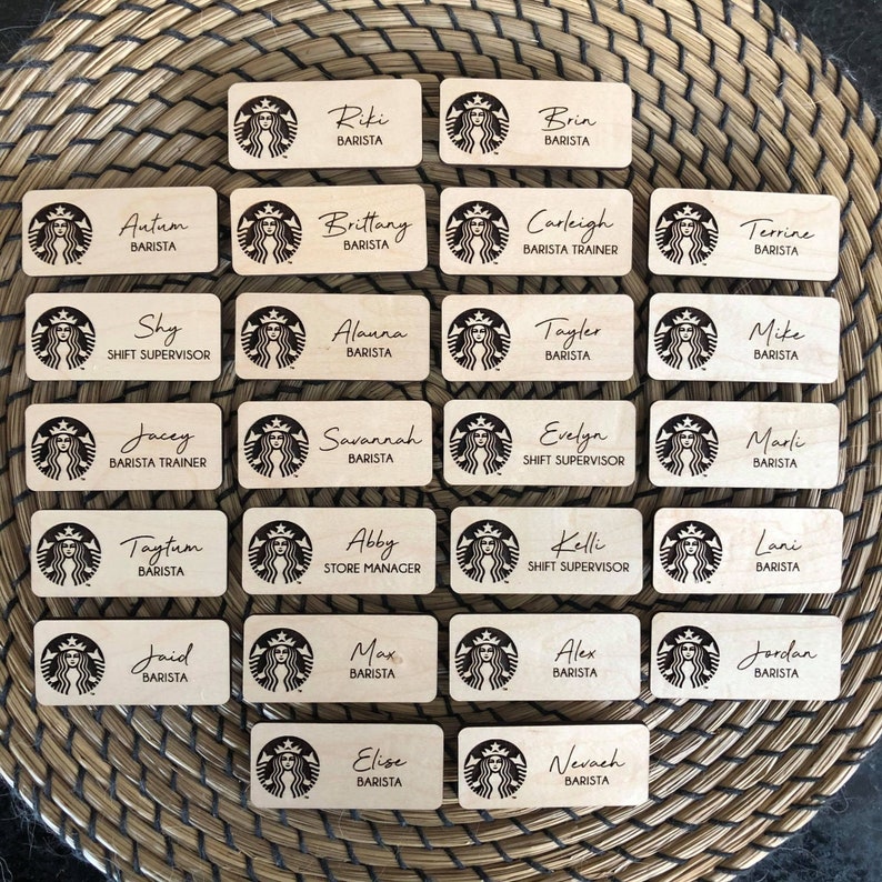 Custom Name Tags for Work Quality Custom Name Tags Engraved - Etsy