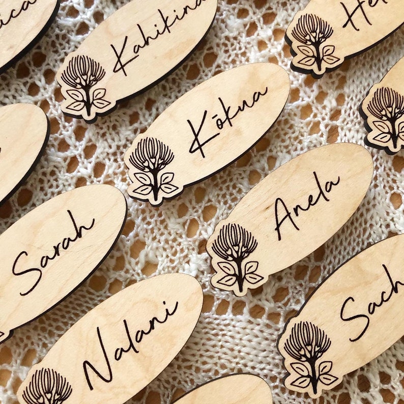 Guest Nametags for Weddings Name Badges for Events Custom - Etsy