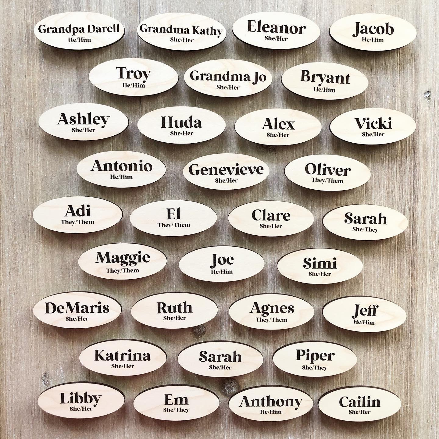 Guest Nametags for Weddings Name Badges for Events Custom - Etsy