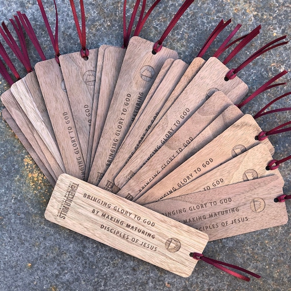 Bulk Personalized Wooden Bookmarks Engraved Wood Bookmarks - Etsy