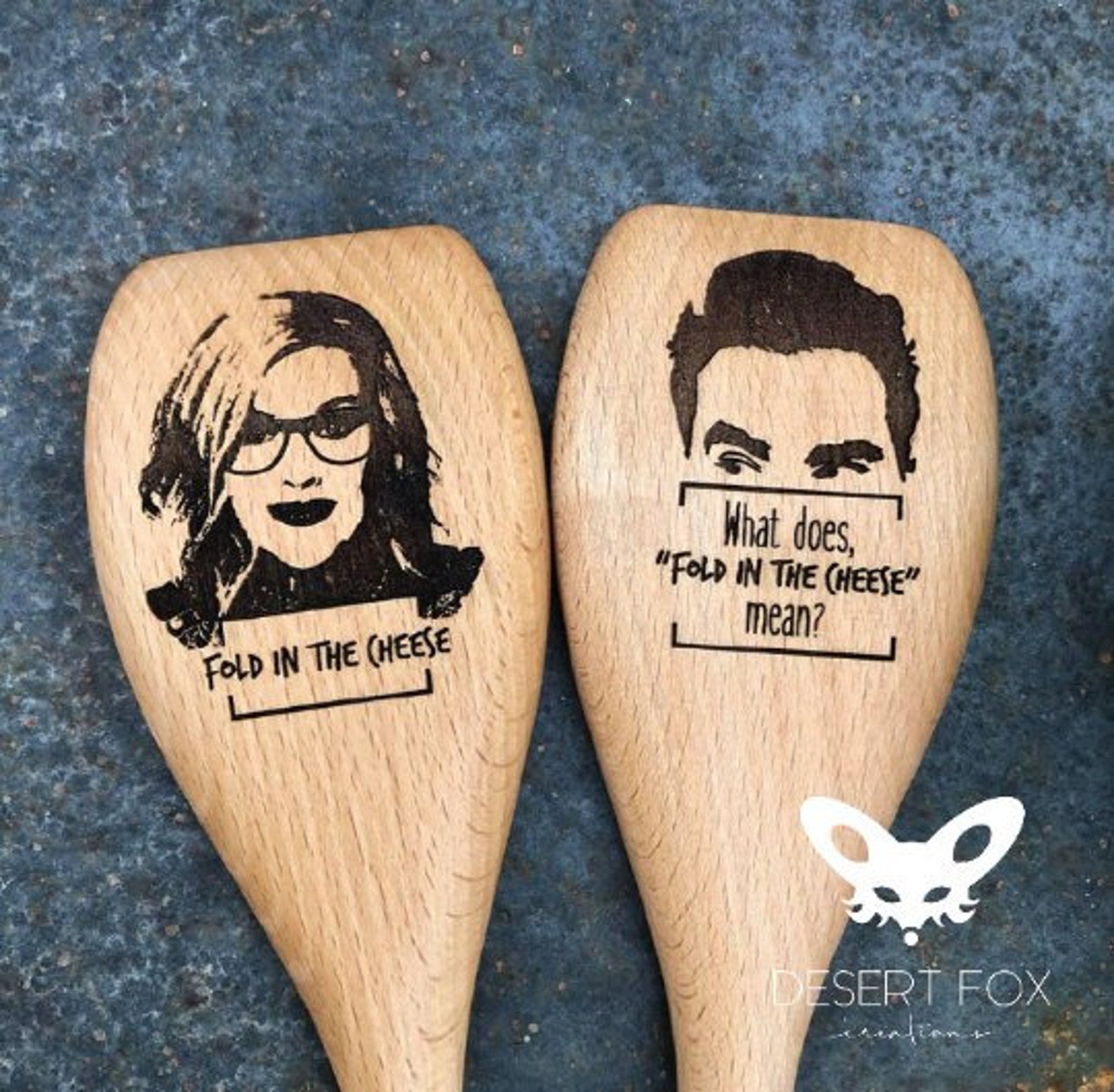 Fold in the Cheese! Spoons | High-quality Engraved Wooden Spoons ...