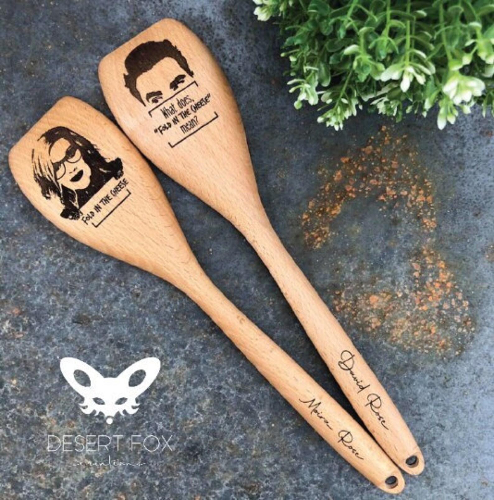 Fold in the Cheese! Spoons | High-quality Engraved Wooden Spoons ...