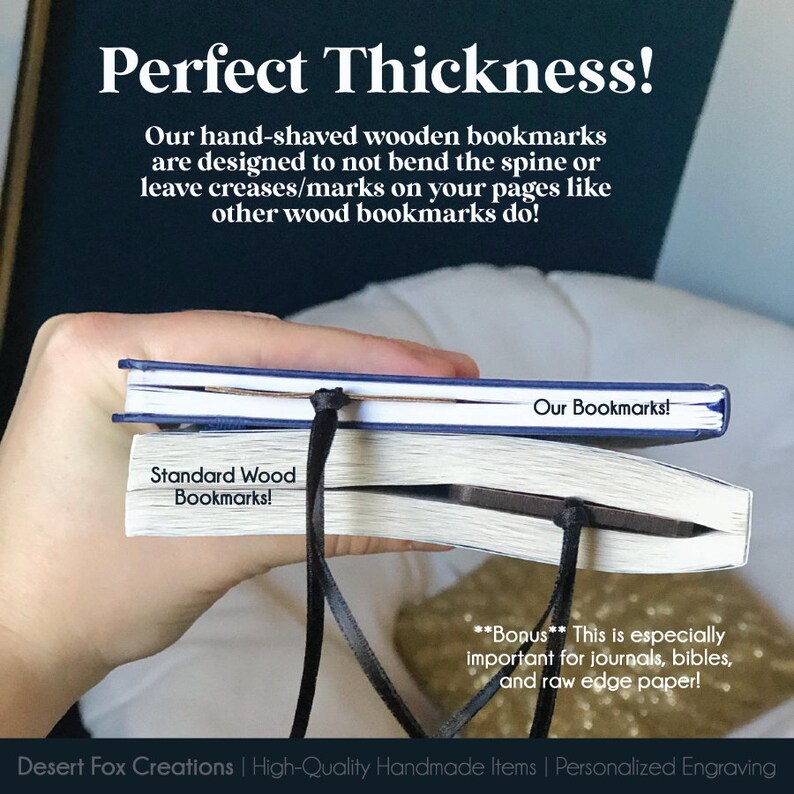 Bulk Personalized Wooden Bookmarks Engraved Wood Bookmarks - Etsy