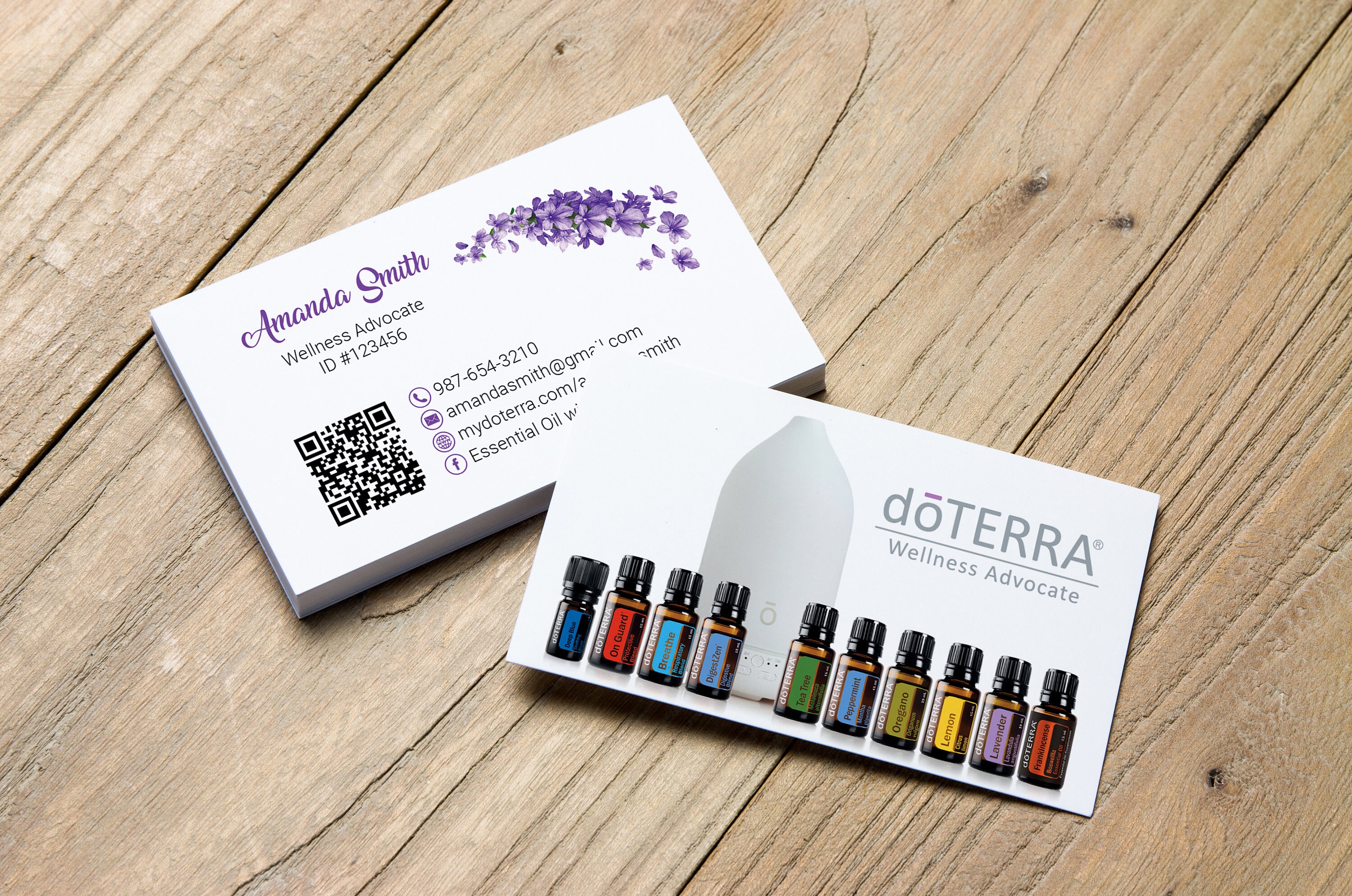 Doterra Business Cards Custom Doterra Business Card Modern - Etsy